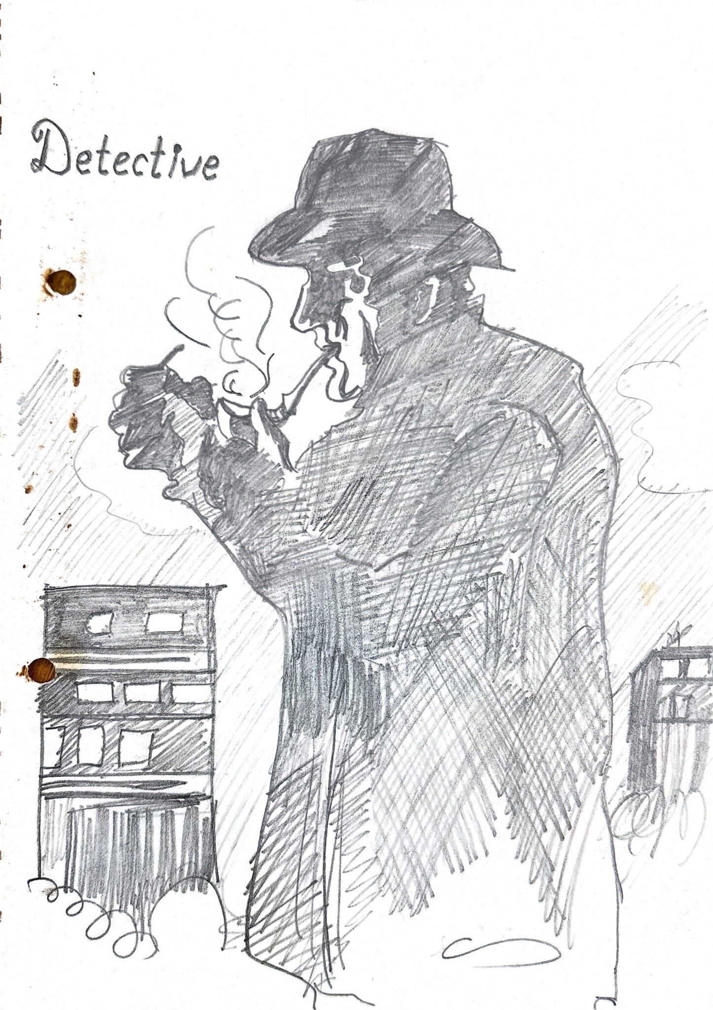 Shadows and Smoke: The Sketch of a Classic Detective - Shrikant's Blog